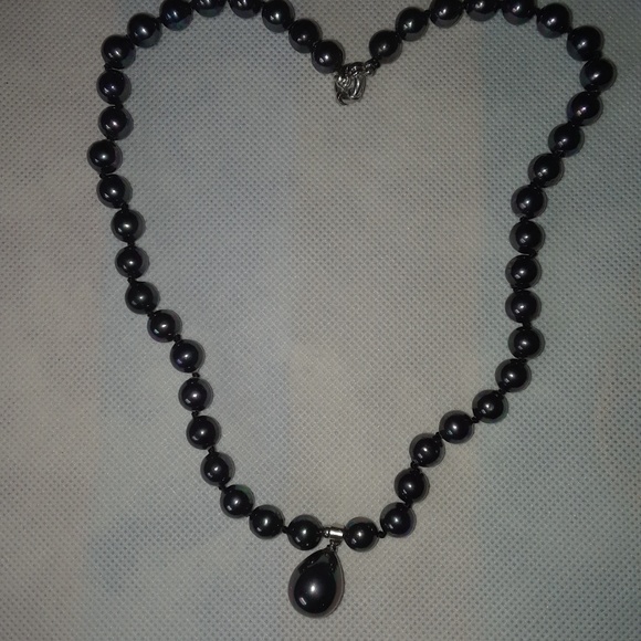 Jewelry | Natural 8mm Black South Sea Shell Pearl Drop | Poshmark